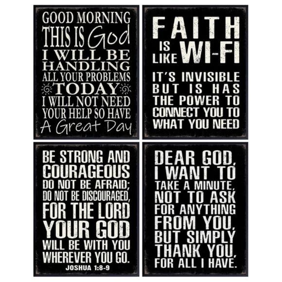 Wall Decor | Inspirational Christian Wall Art Motivational Poster ...
